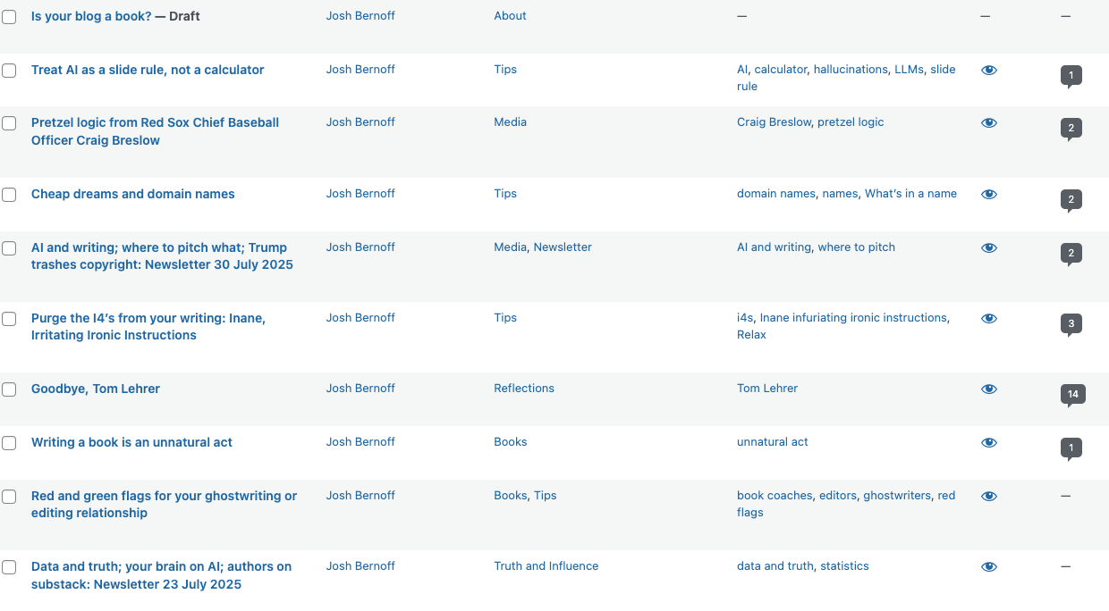 Is your blog a book? - Josh Bernoff